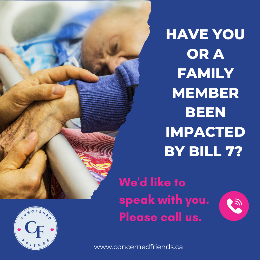 Bill 7: Call for those affected - Concerned Friends